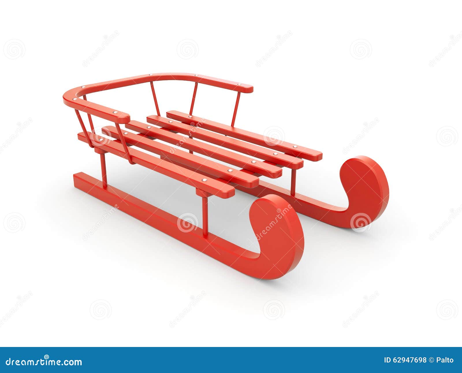 Red Sled Clipart