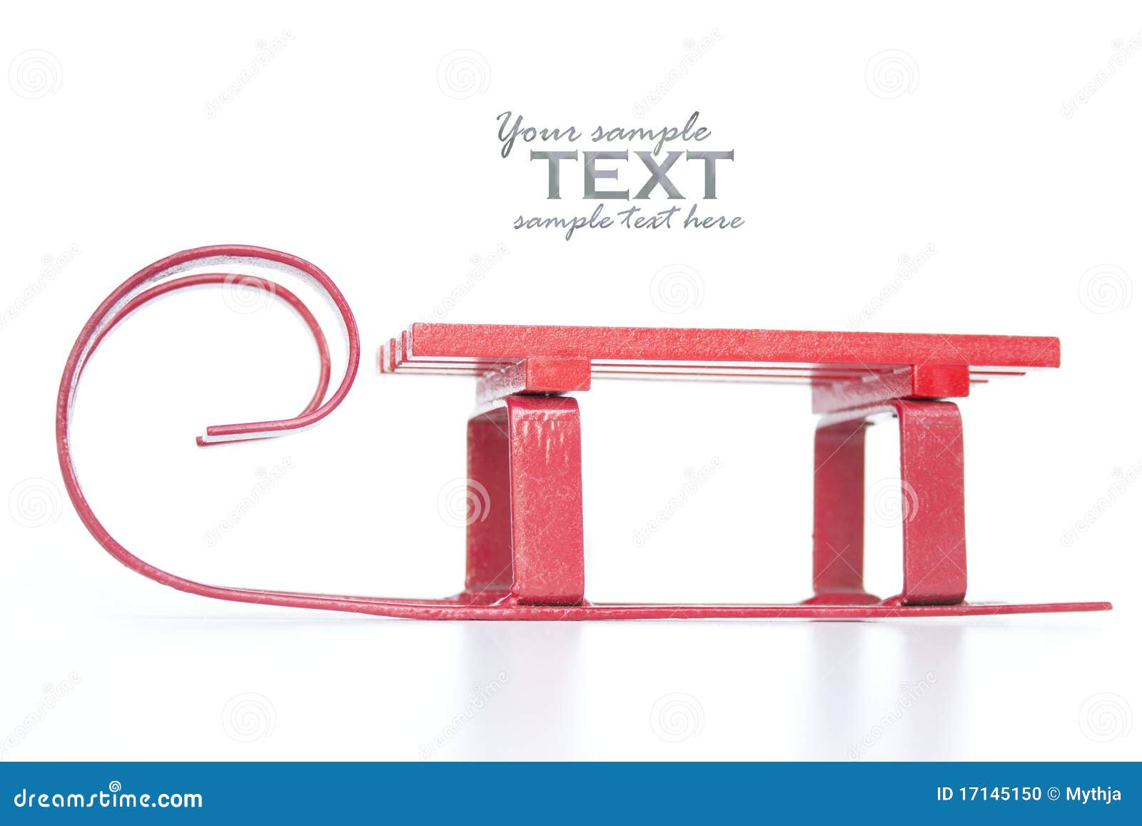 Red sledge stock photo. Image of sledge, decor, snow - 17145150