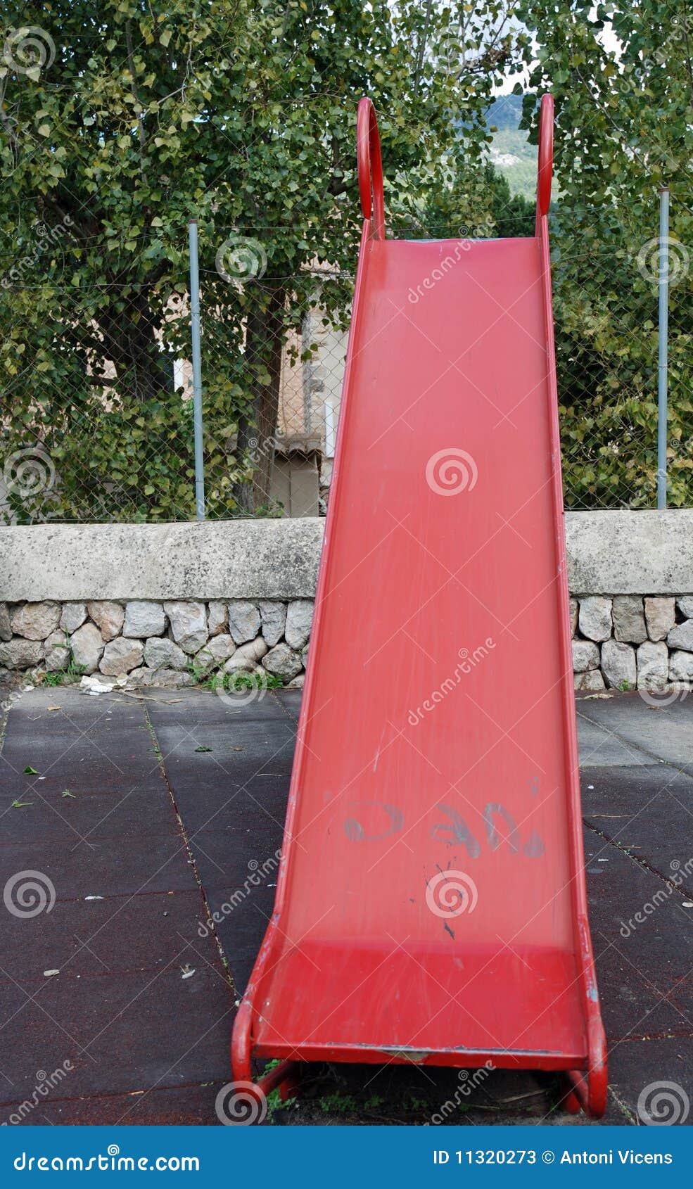 Red slide stock image. Image of color, boys, enjoying - 11320273