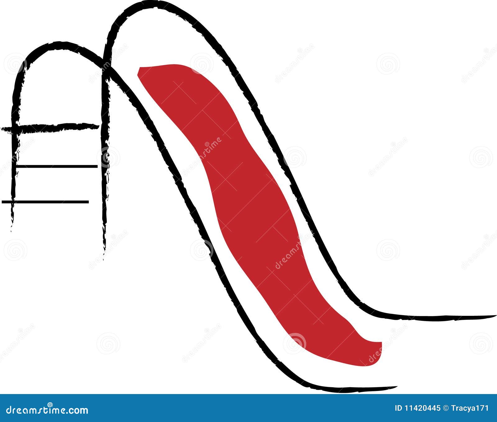 Red Slide stock vector. Illustration of drawing, pencil - 11420445