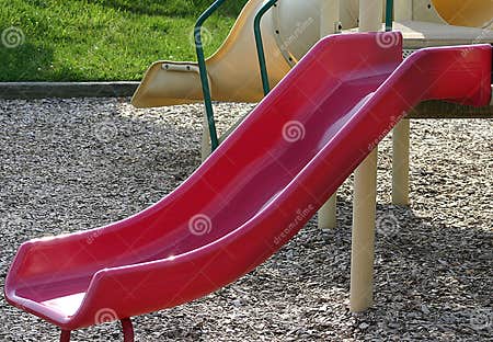 Red slide stock photo. Image of busy, park, plastic, slip - 181454