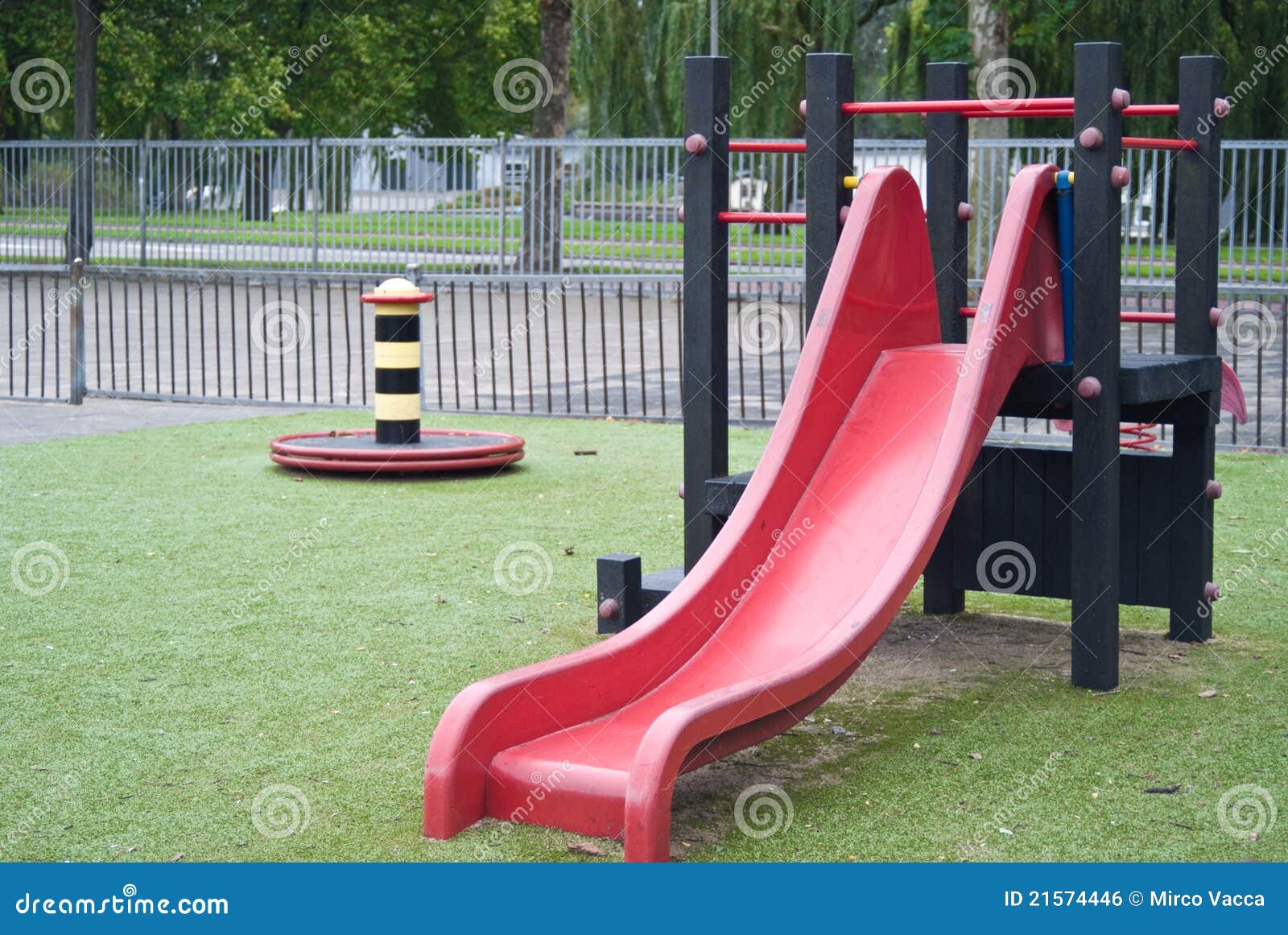 Red slide stock photo. Image of outdoor, public, leisure - 21574446