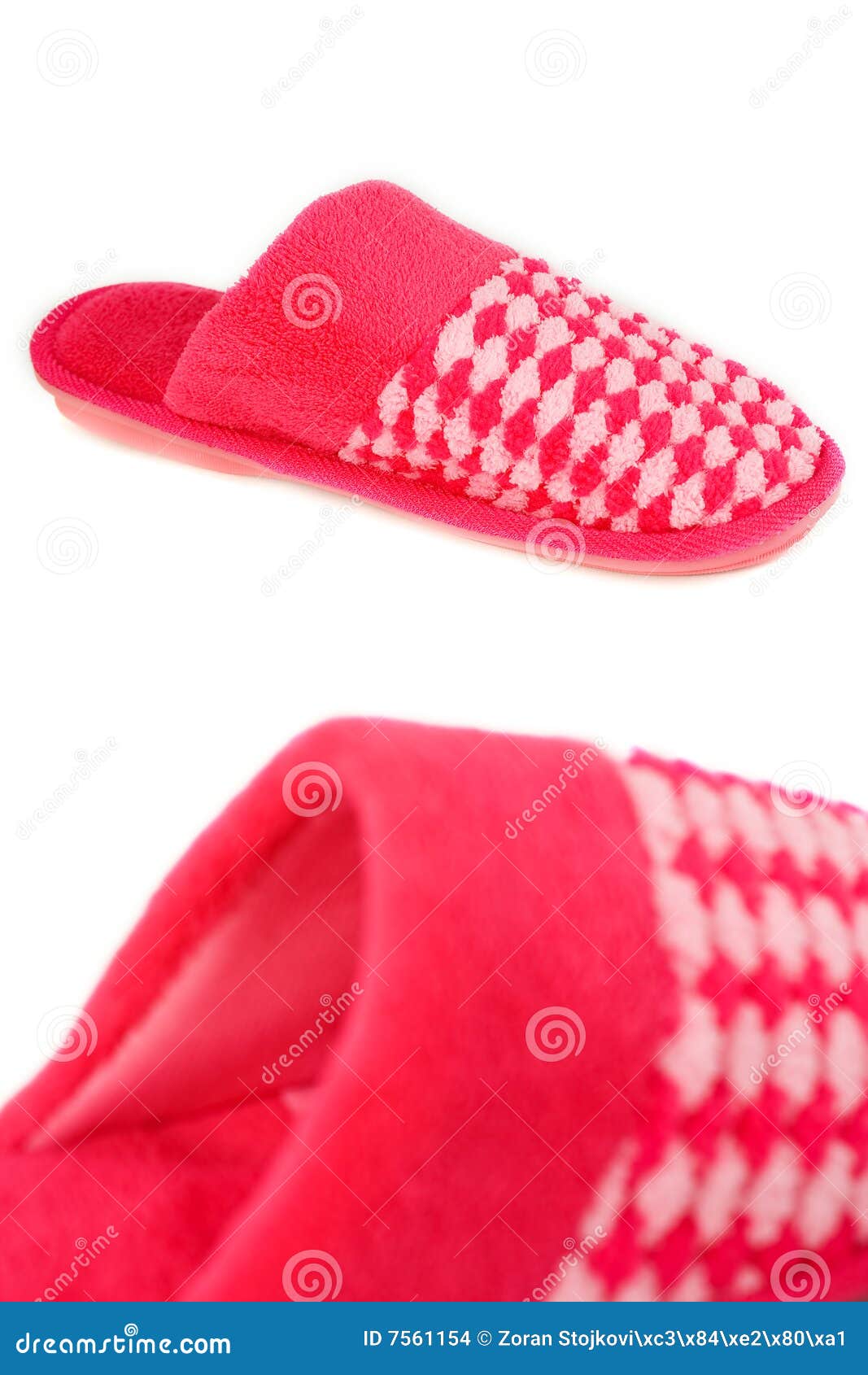 Red slippers stock photo. Image of ware, clothing, comfortable - 7561154