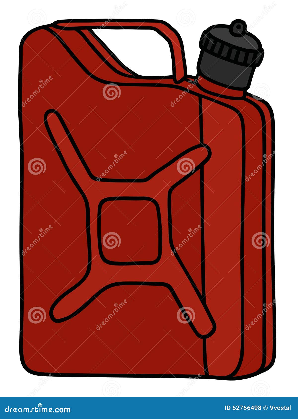 Red small can stock vector. Illustration of tank, jerican - 62766498