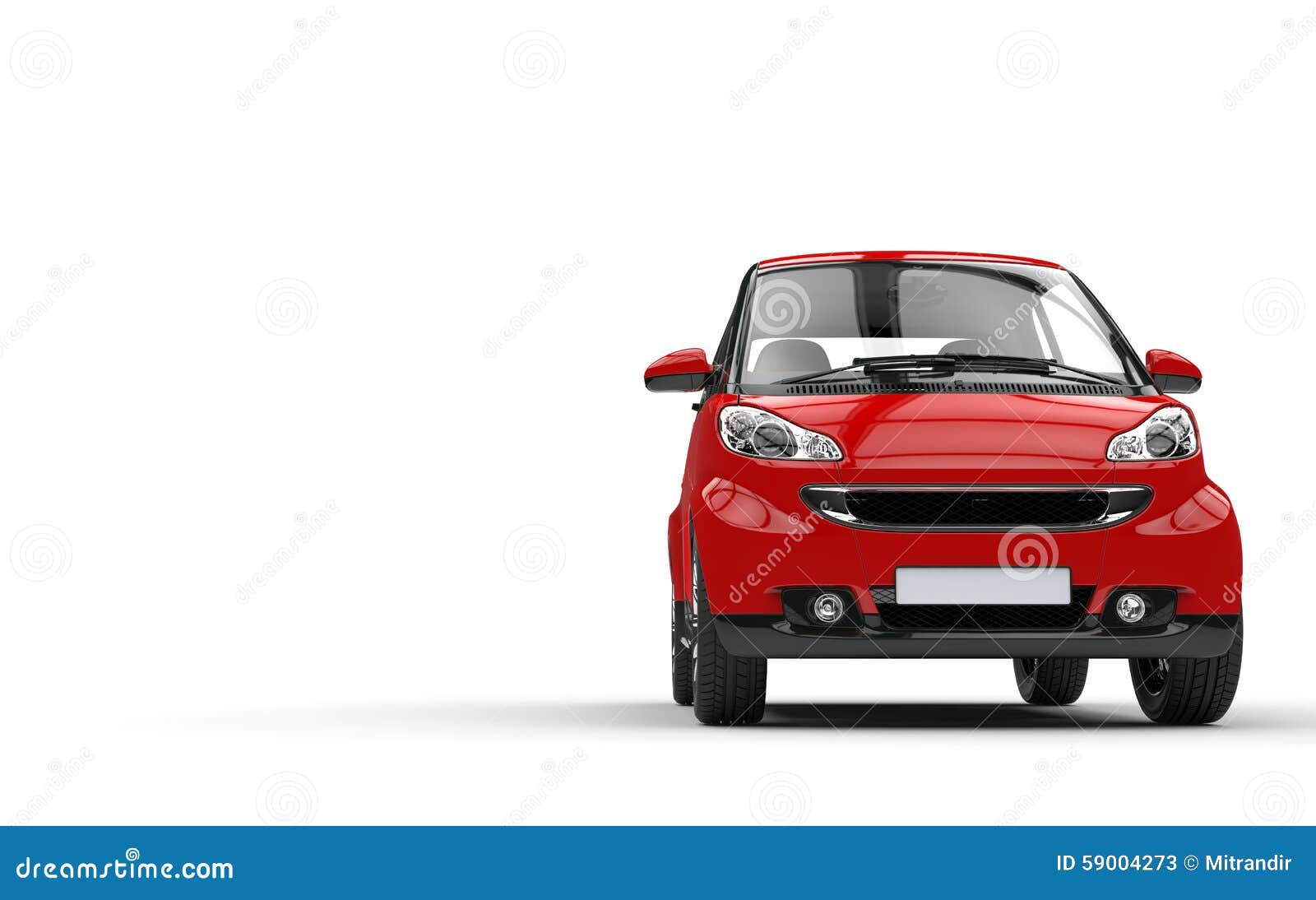Red Small Car stock illustration. Illustration of front - 59004273