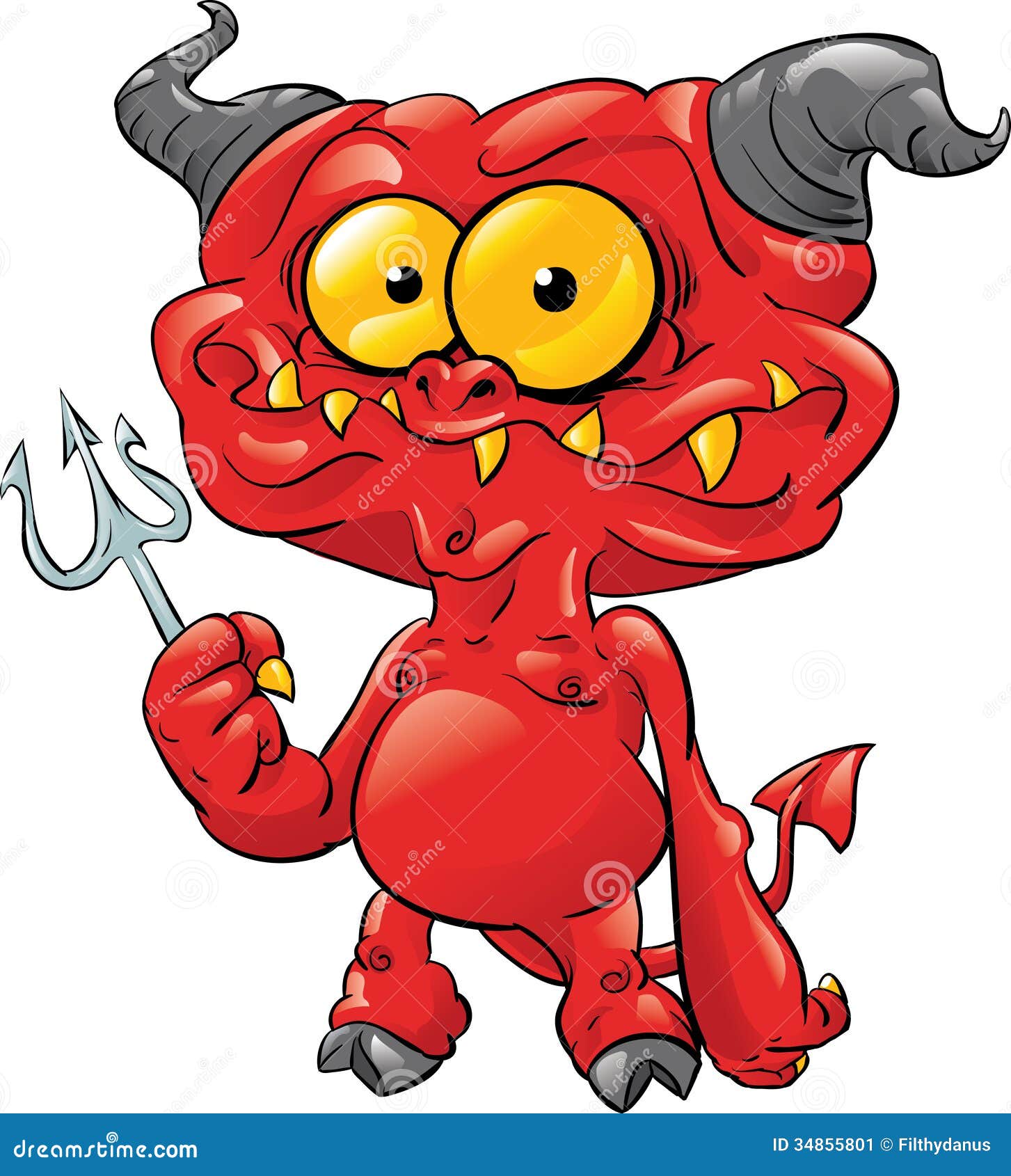 RED Small Devil stock illustration. Illustration of cute - 34855801