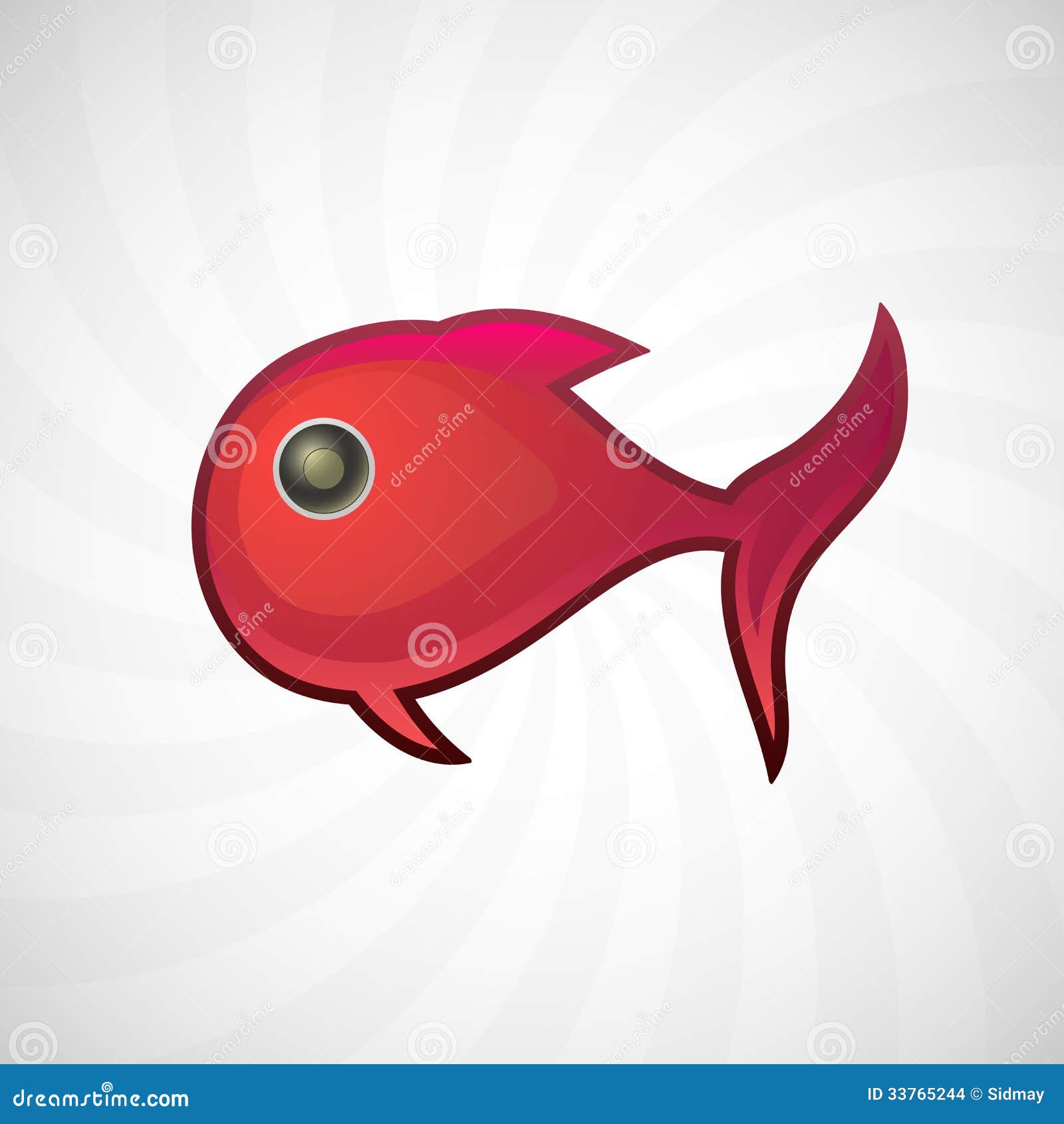 Red Small Fish Isolated Illustration Stock Illustrations – 731 Red ...