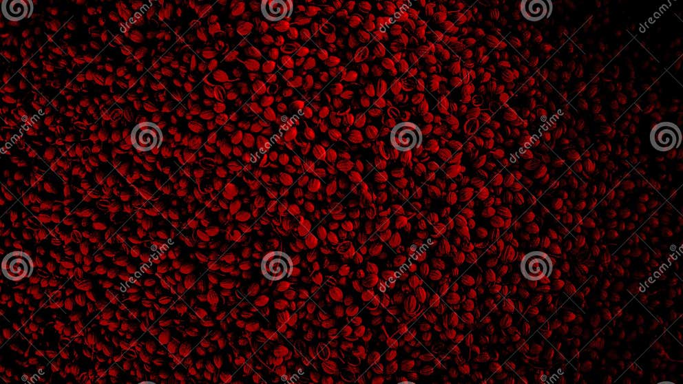 Red Small Grainy Shaped Abstract Texture Design. Stock Illustration ...