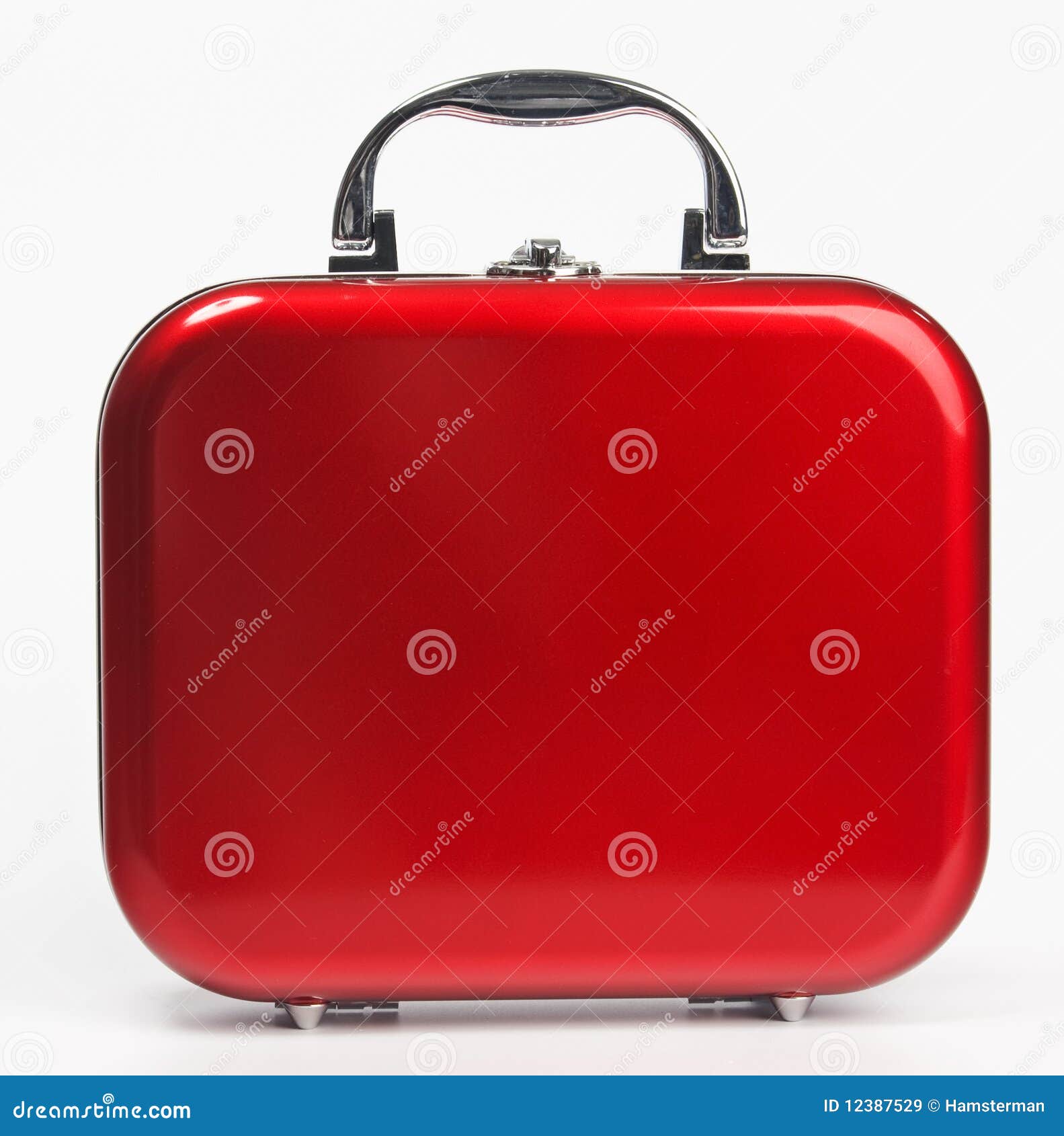Red small suitcase stock image. Image of accessory, buckle - 12387529