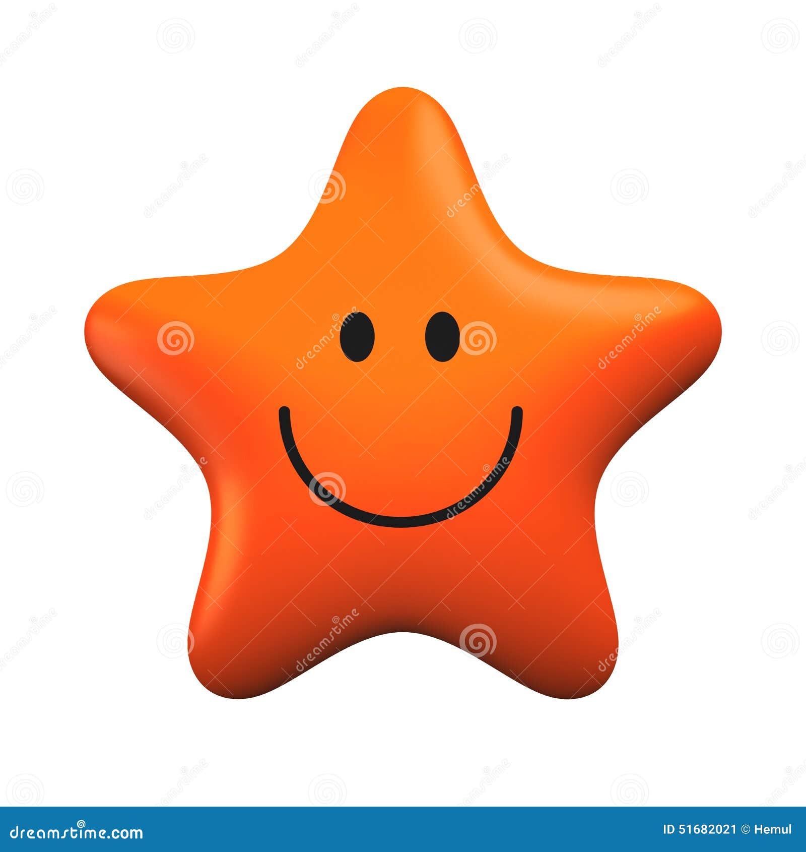 Red Smiling Star Isolater On White Background Stock Image ...