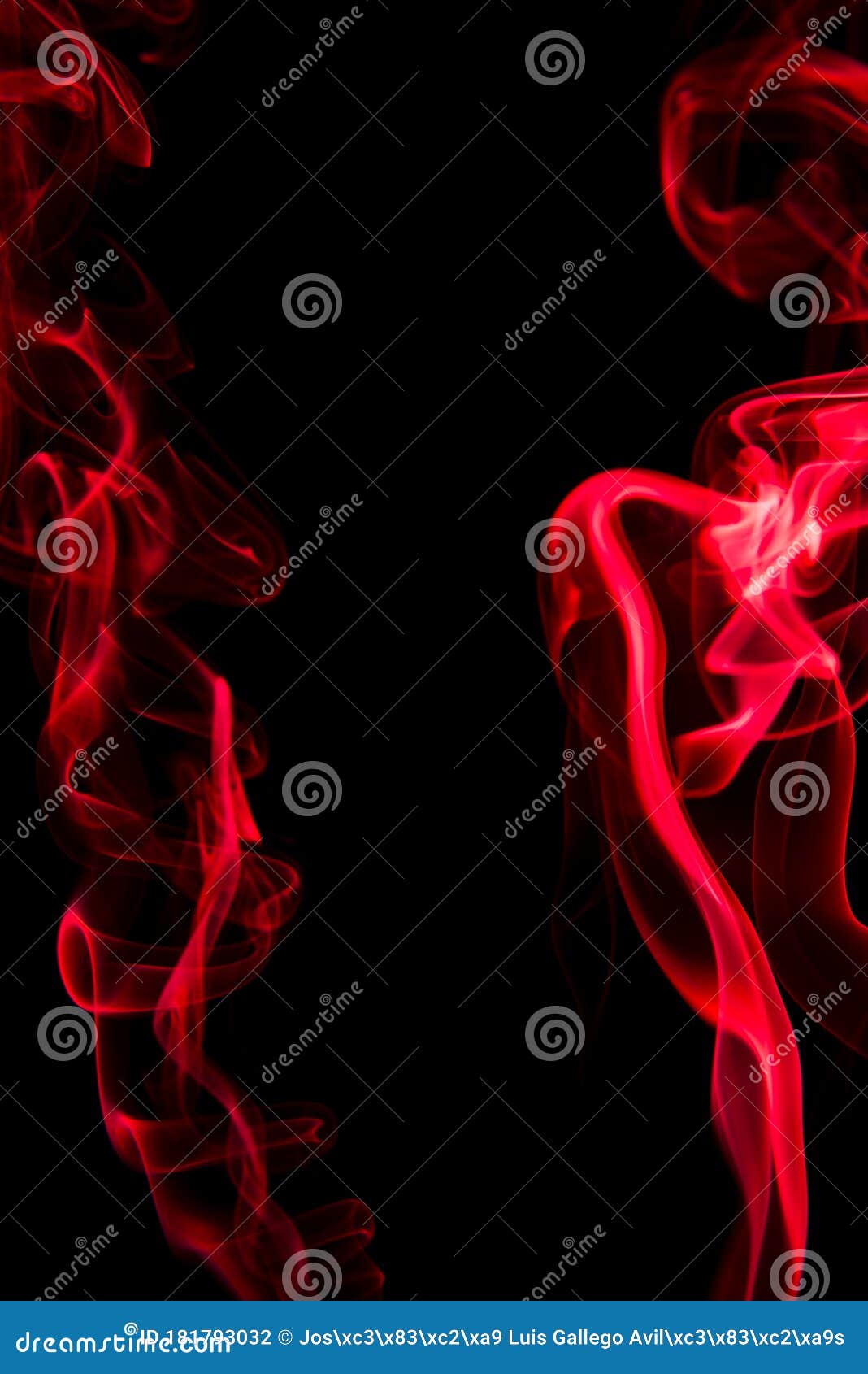 Red Smoke on Black Background Stock Photo - Image of motion, graphic ...