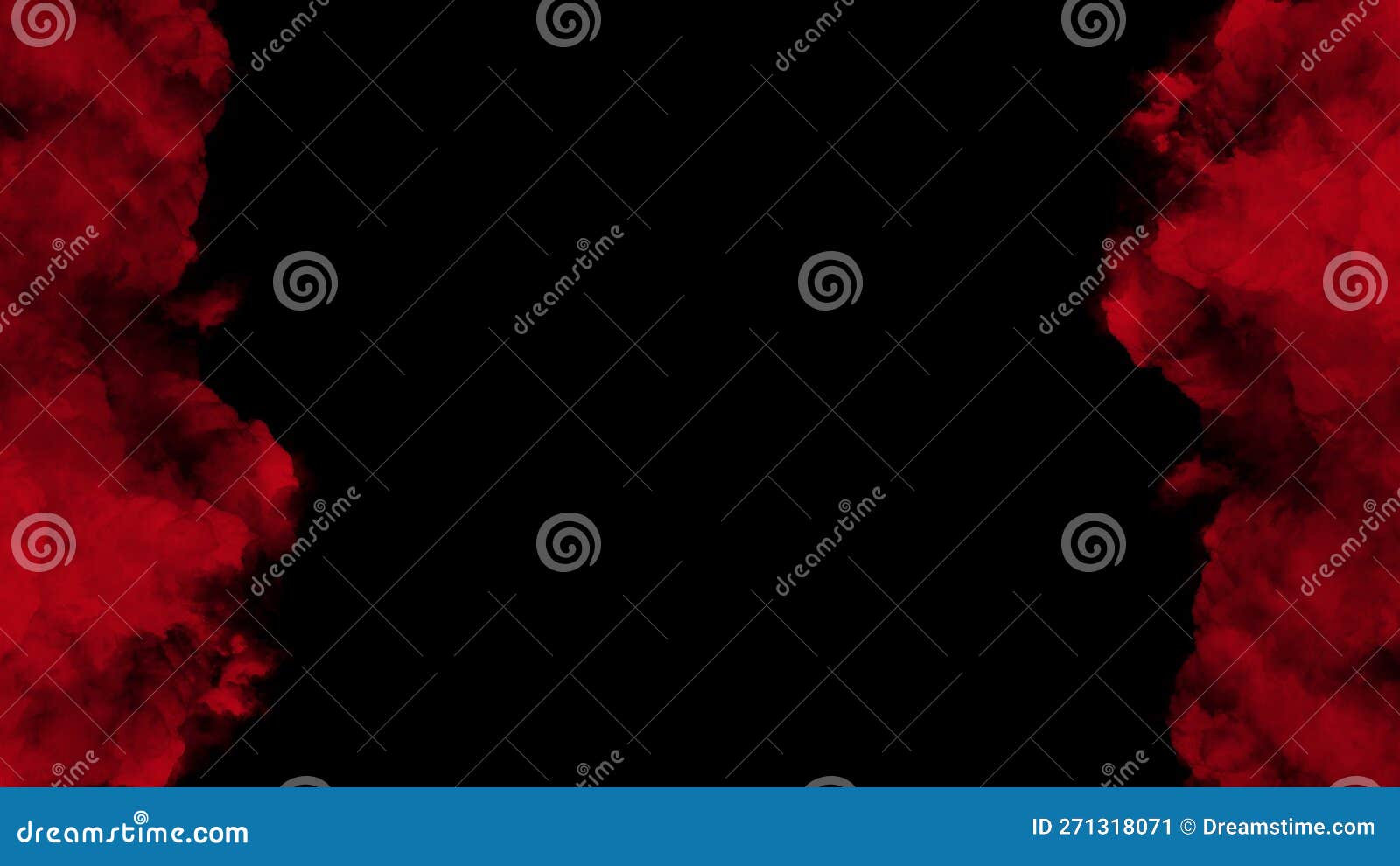 Smoke Borders- Isolated Black Background. Misty Fog Effect Texture ...