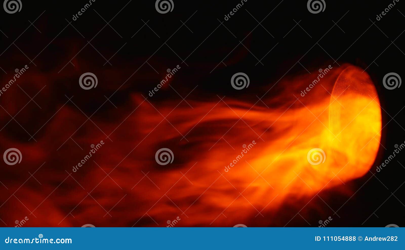 Red Smoke Flame on Isolated Black Background Stock Footage - Video of ...