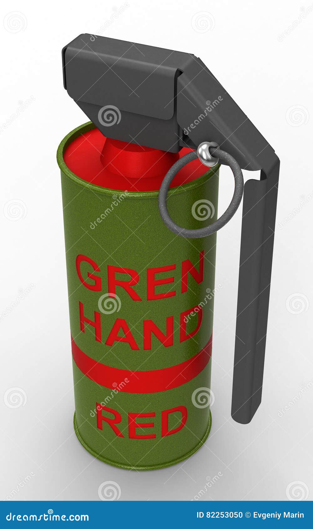 Red Smoke hand-grenade stock illustration. Illustration of alarm - 82253050