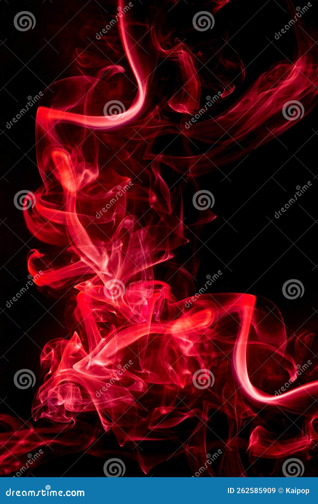 Red Smoke Motion on Black Background Stock Image - Image of launched ...