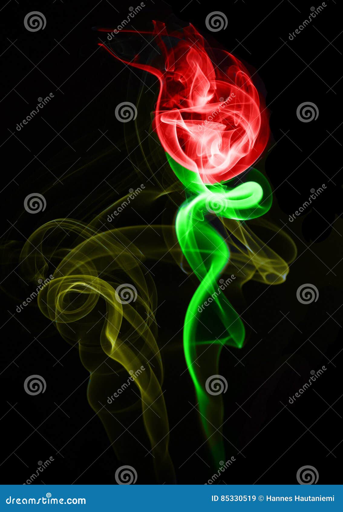 Red Smoke Rose stock image. Image of postproduction, rose - 85330519