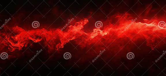 Red Smoke Wave Abstract Background with Dynamic Flowing Patterns and ...