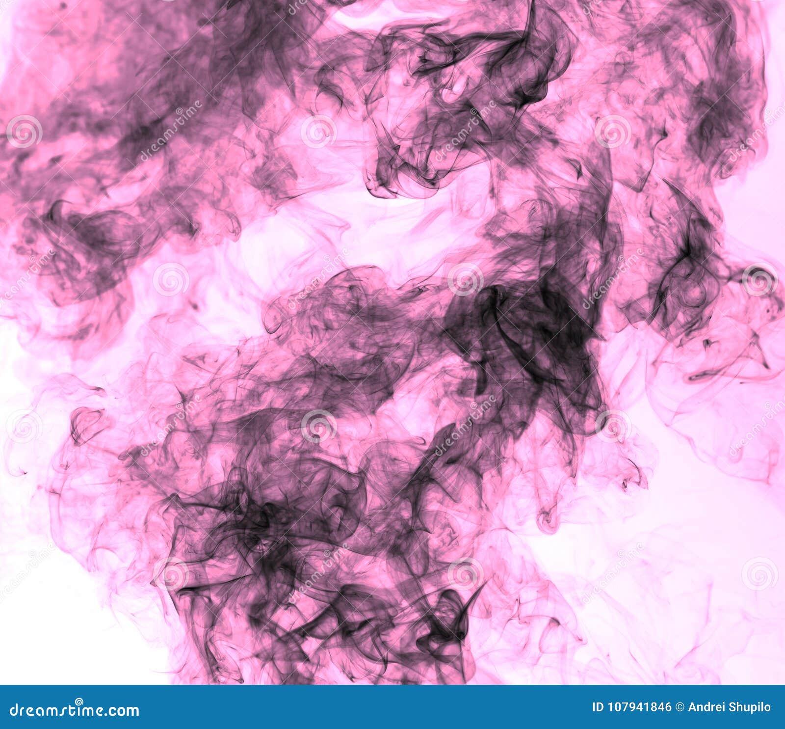 Red Smoke on White Background. Inversion Stock Photo - Image of curve ...