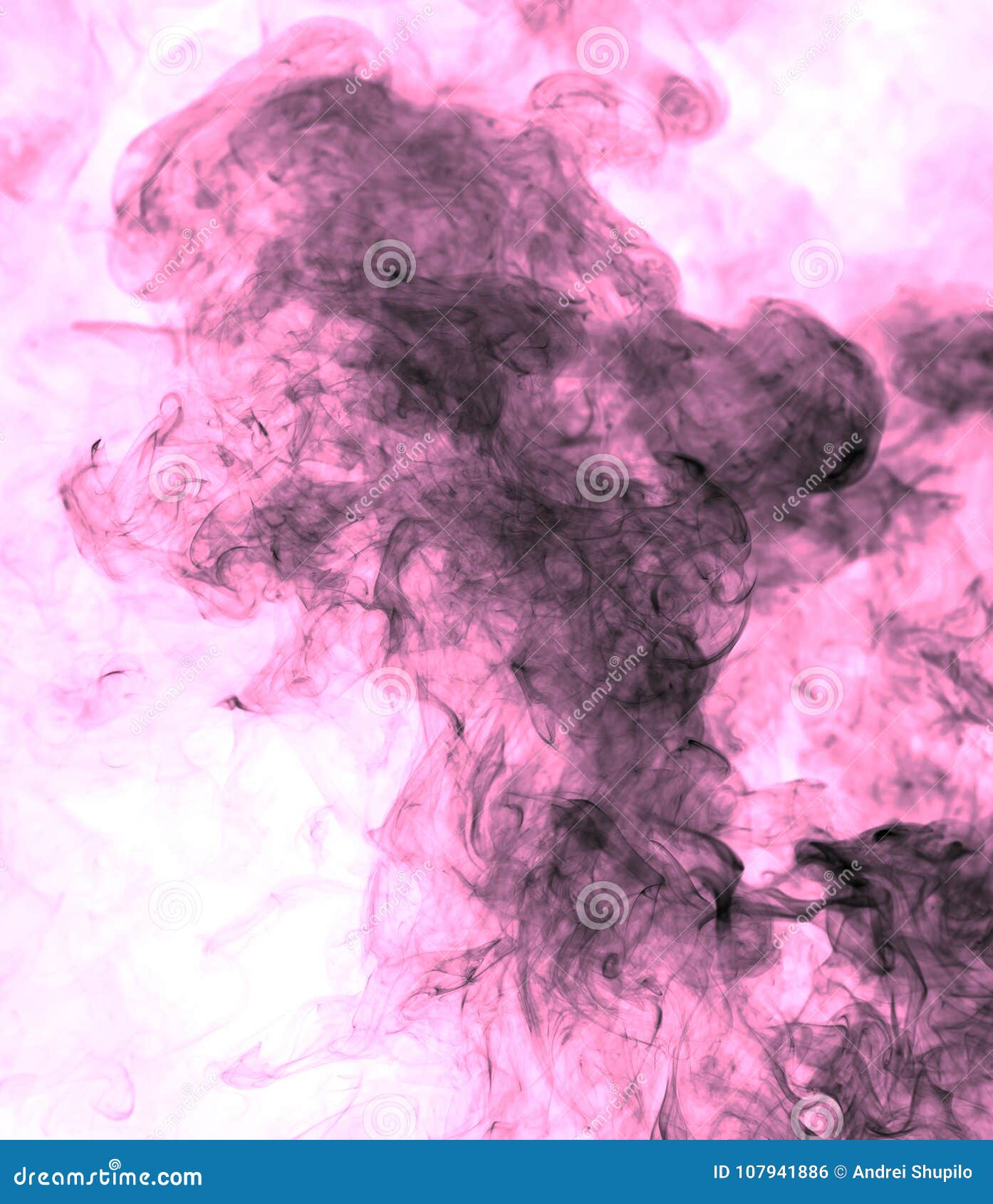 Red Smoke on White Background. Inversion Stock Photo - Image of dynamic ...