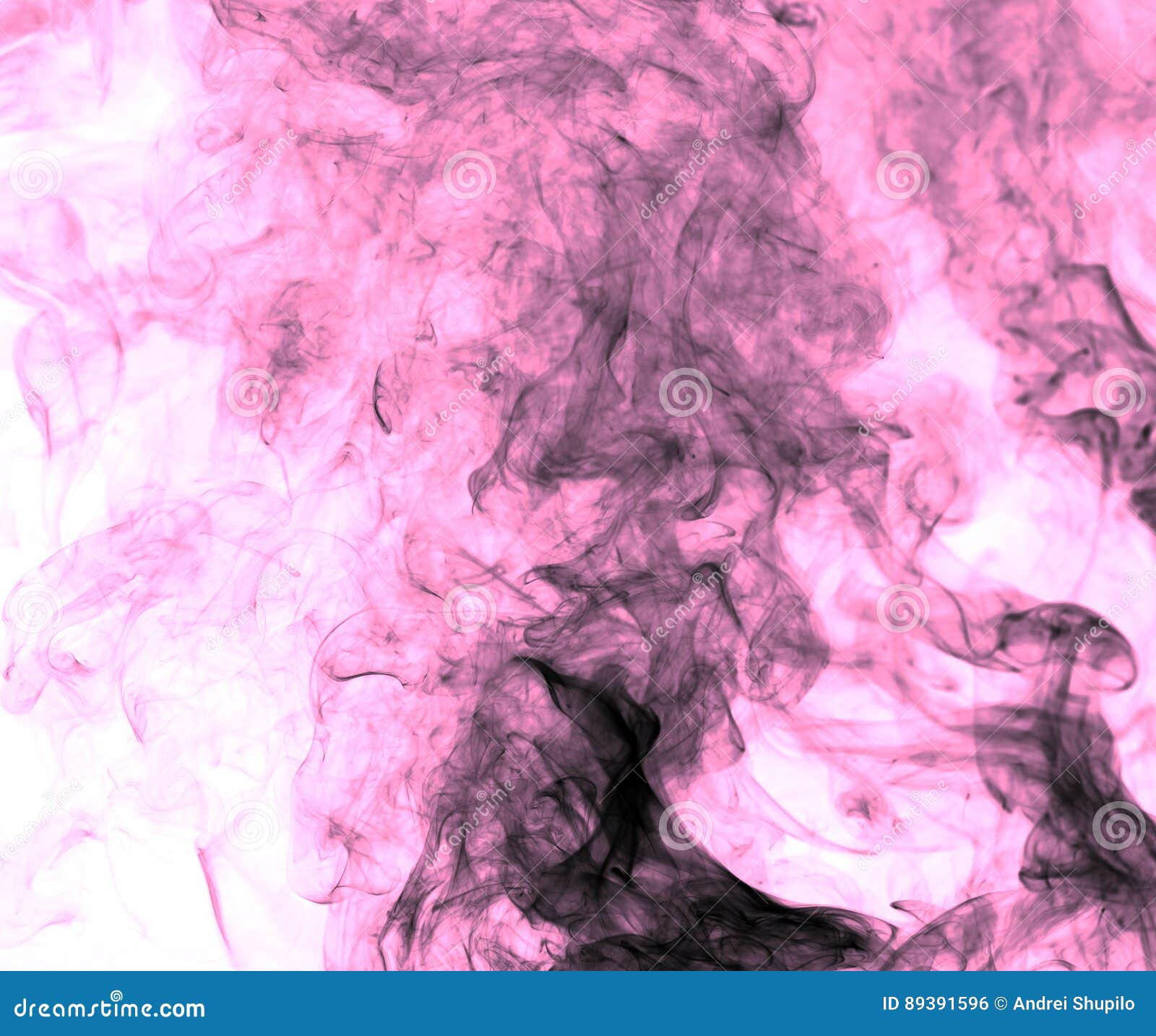 Red Smoke on White Background. Inversion Stock Photo - Image of flame ...