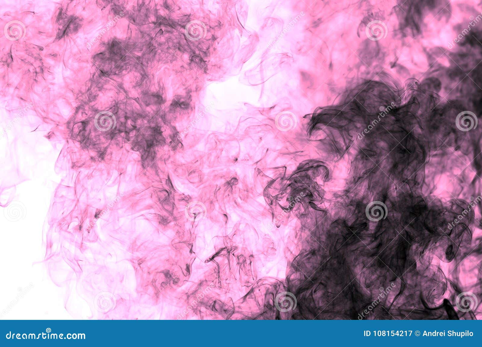 Red Smoke on White Background. Inversion Stock Image - Image of color ...