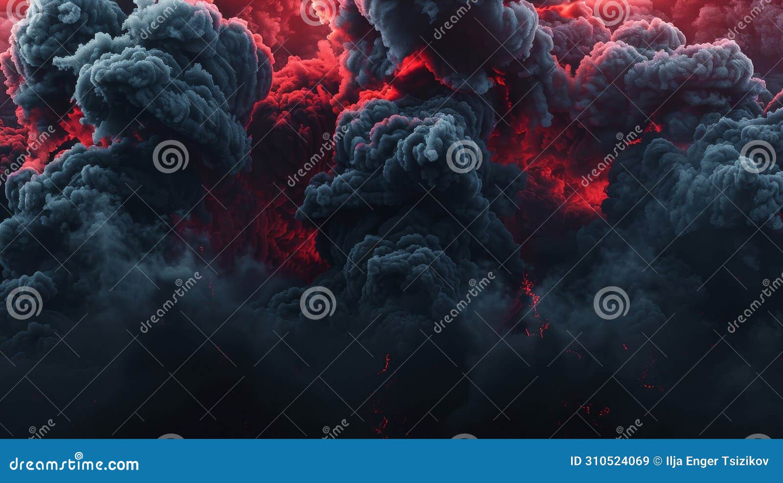 Red Smoky Background with Abstract Swirling Patterns in Dark Atmosphere ...