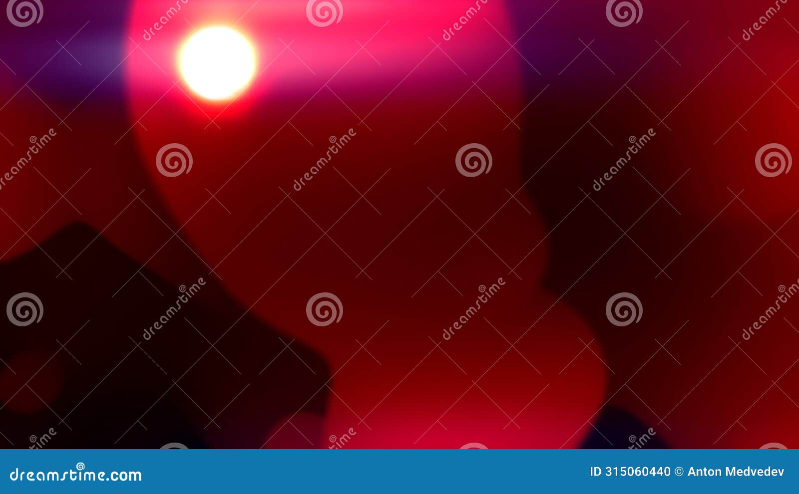 Red Smooth Bland Elements with Particles - Dark Bokeh Background ...