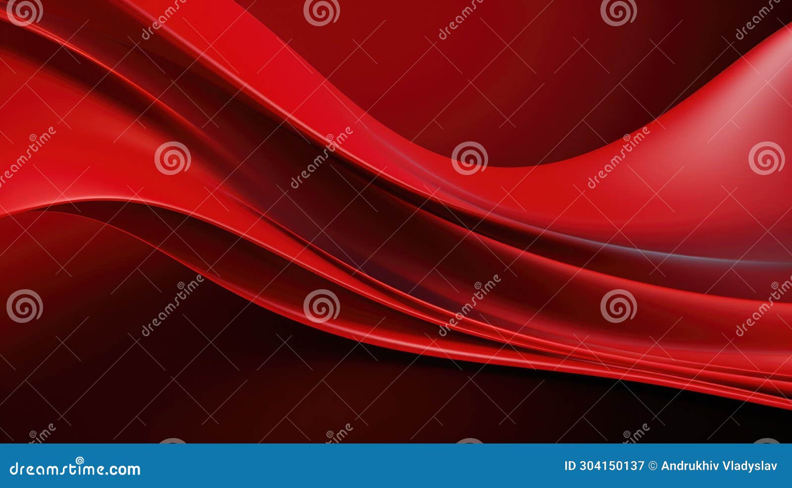 Red Smooth Lines Background, Abstract Illustration Stock Illustration ...