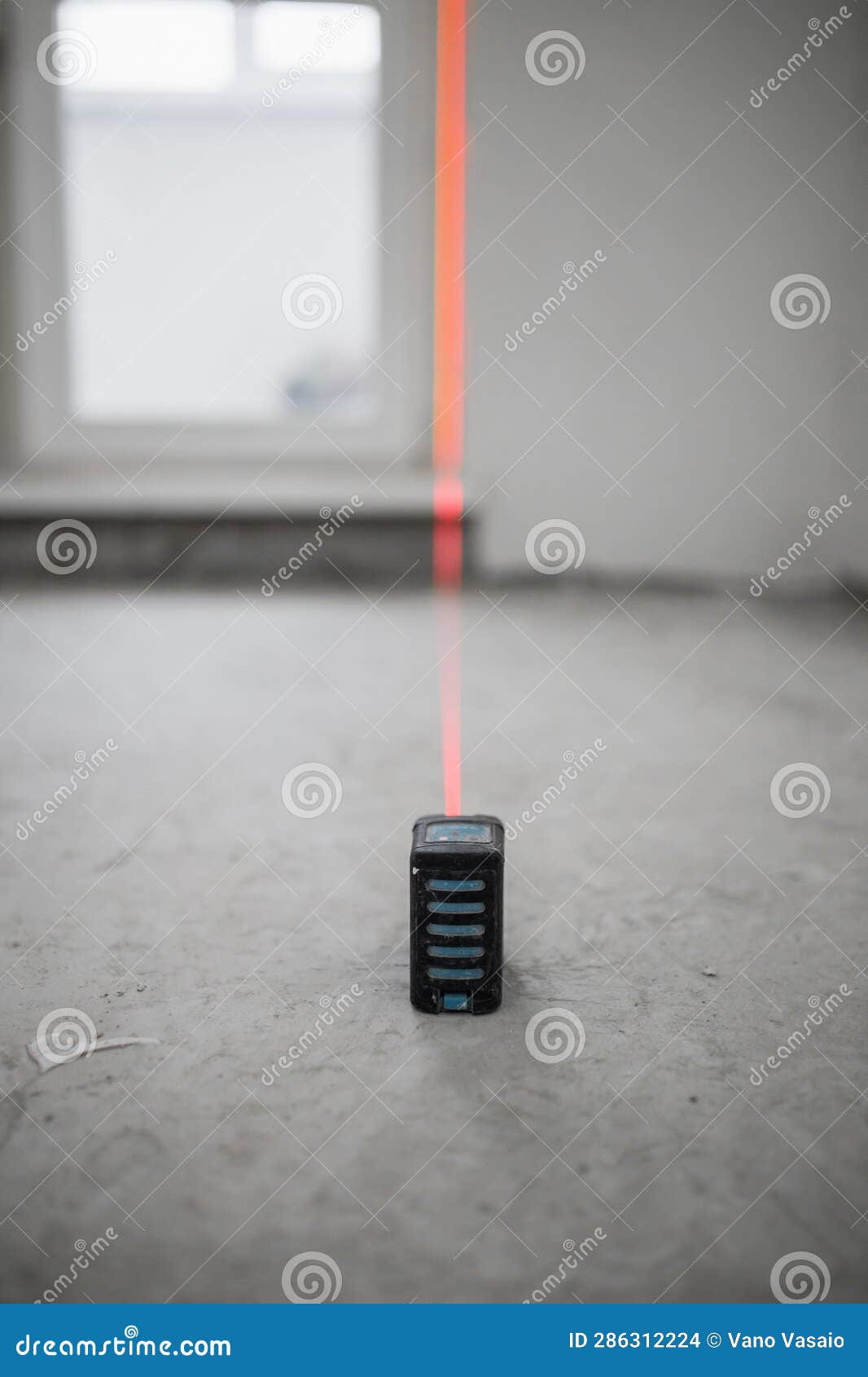 Red Smooth Lines from the Laser Level Stock Photo - Image of instrument ...