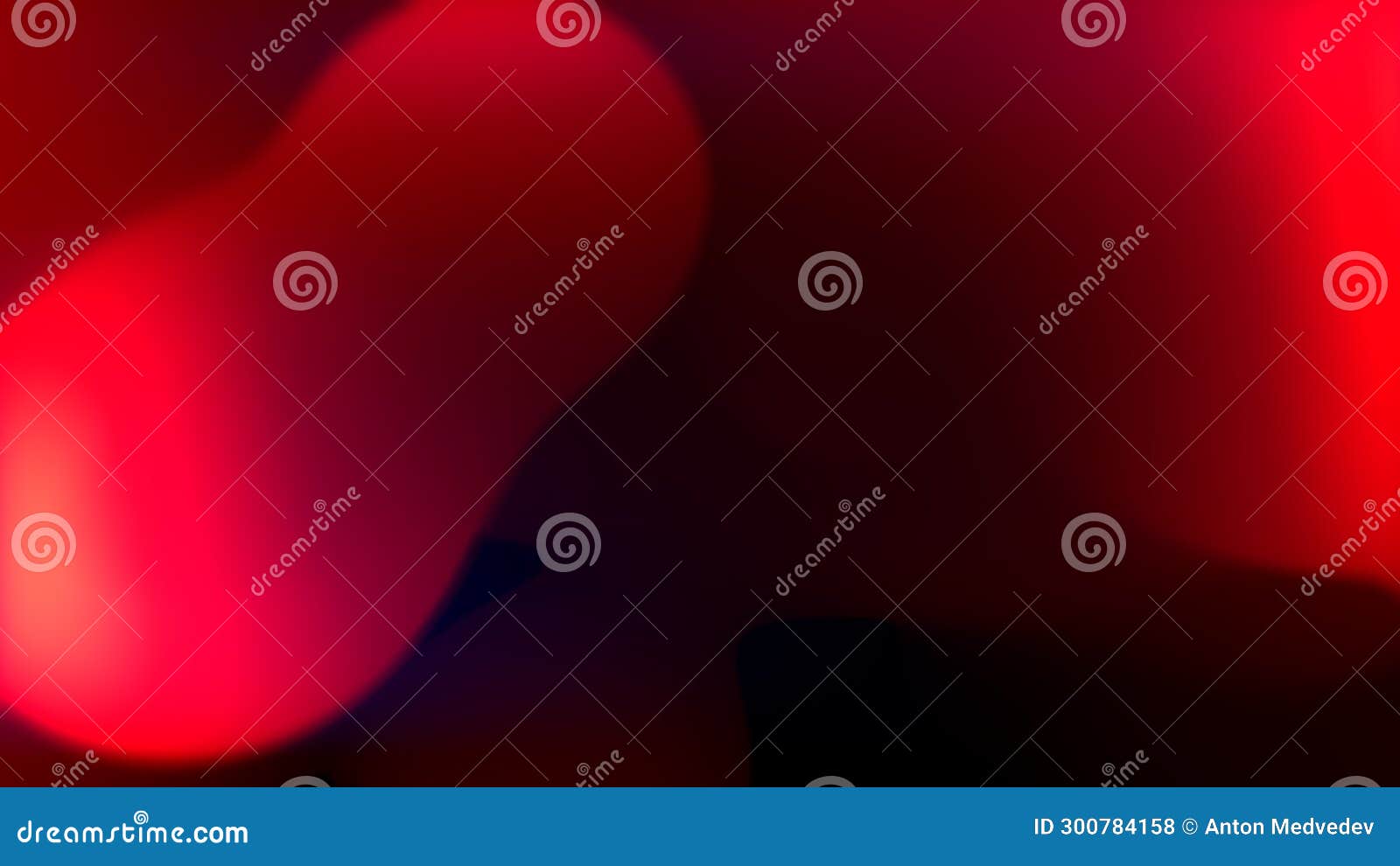 Red Smooth Soft Elements with Particles - Dark Bokeh Bg - Abstract 3D ...