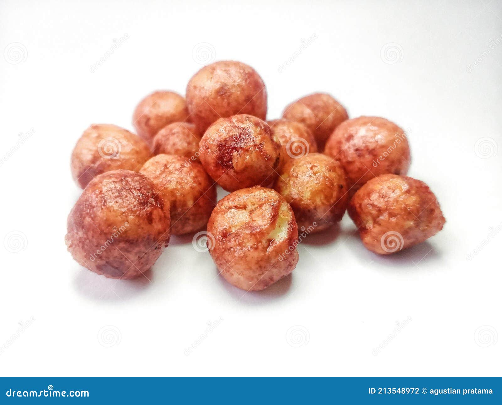 Red Snacks Taste Salty with Ball Shape Â Stock Photo - Image of salty ...