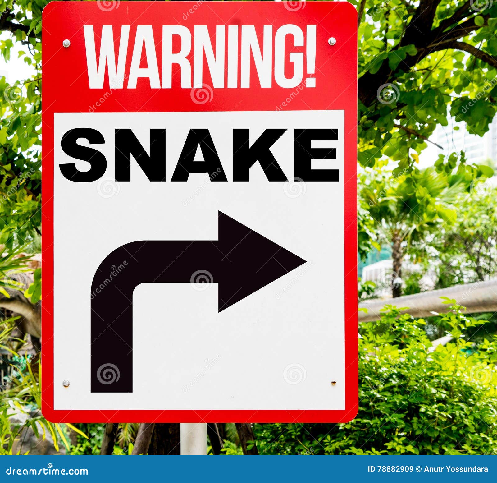 Snake Warning Sign Stock Image | CartoonDealer.com #73449463