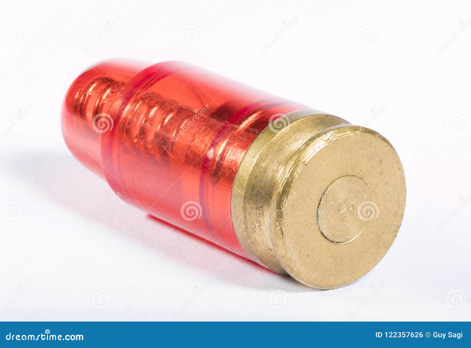 Red Snap Cap Load for Pistol Practice Stock Photo - Image of snap ...