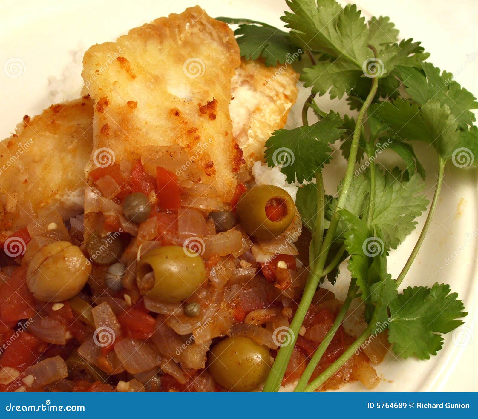 Red Snapper Veracruz stock image. Image of rice, seafood - 5764689