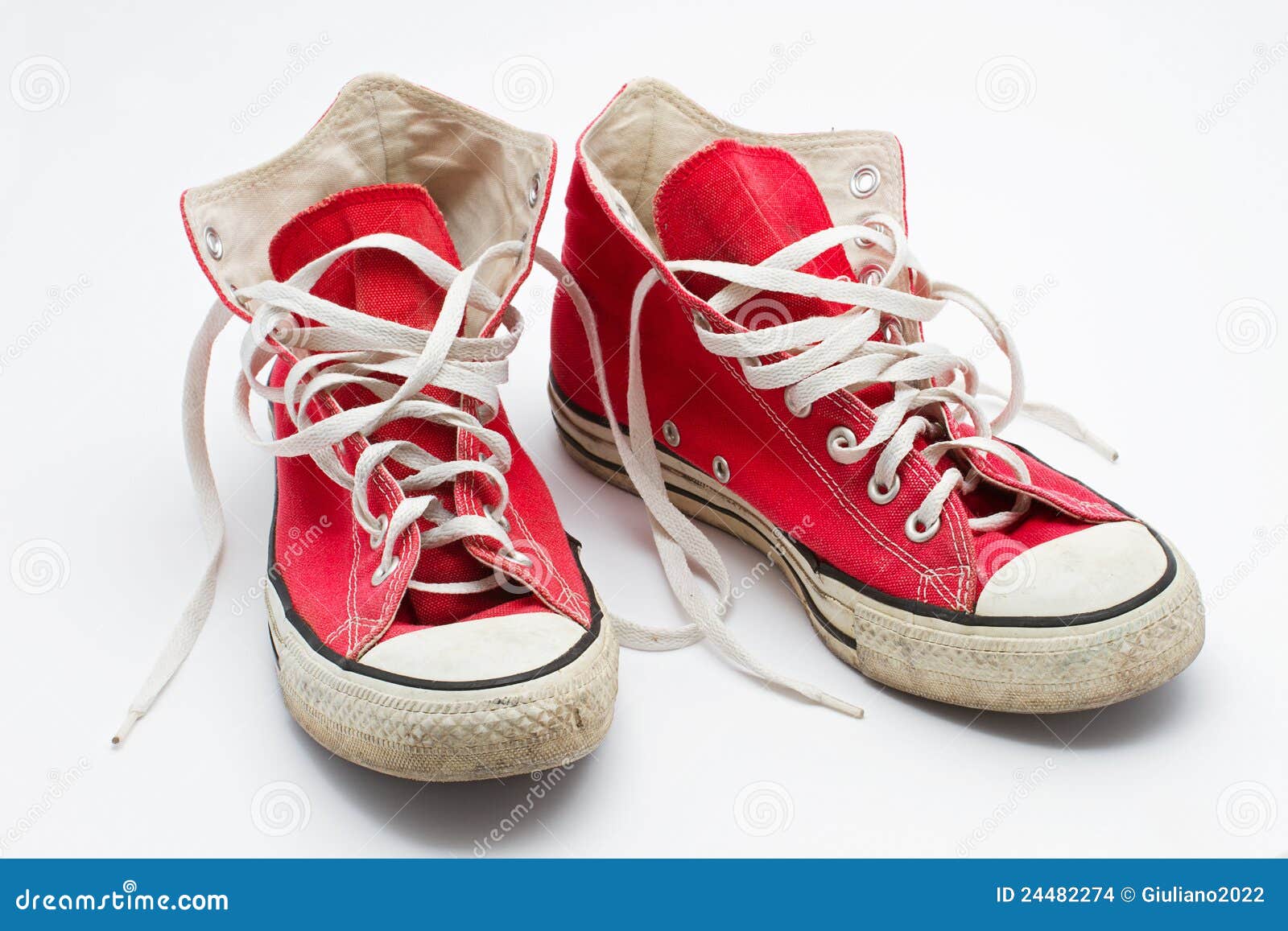 Red sneakers stock photo. Image of feet, rubber, dust - 24482274