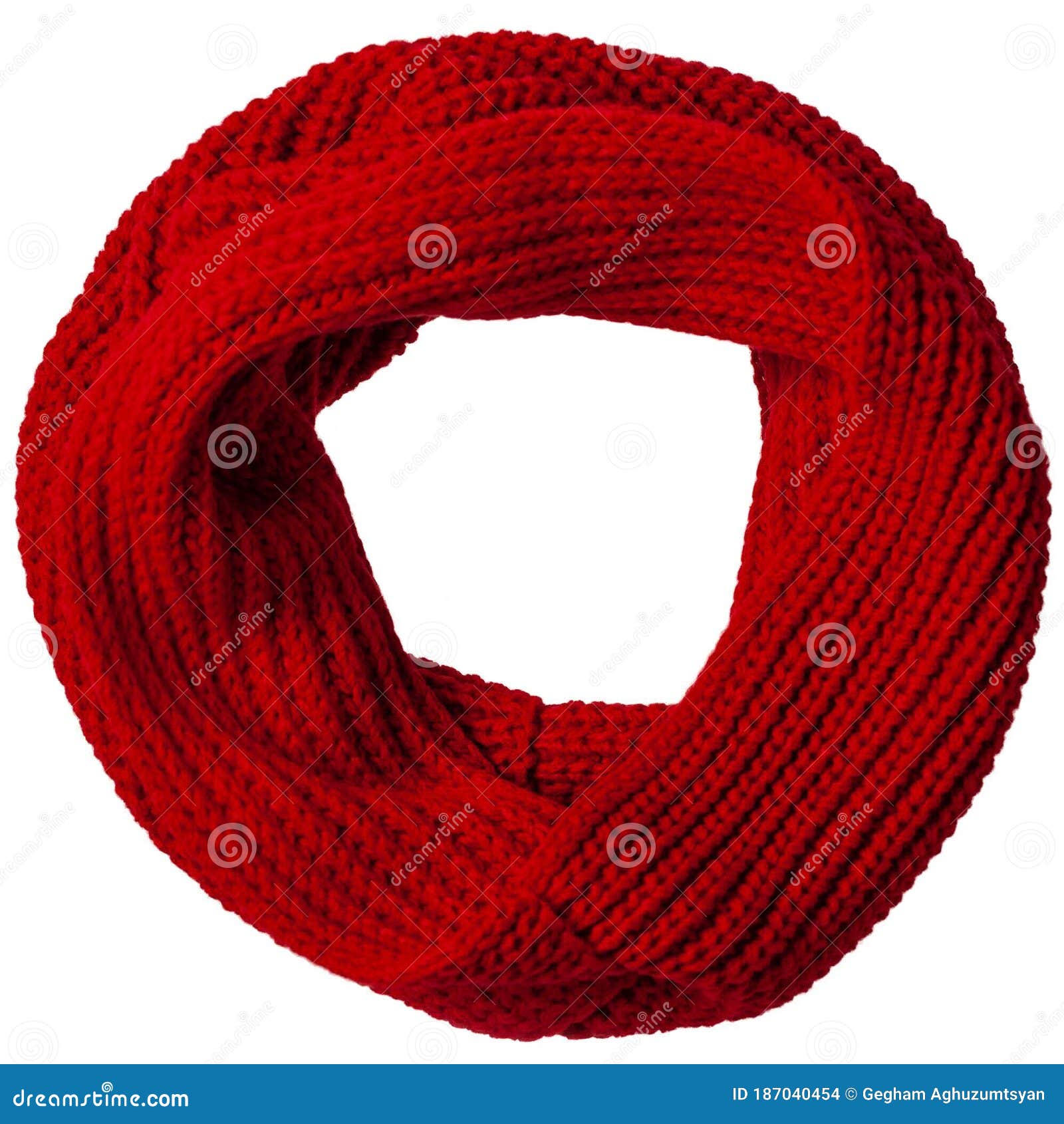 Red snood stock illustration. Illustration of knitted - 187040454