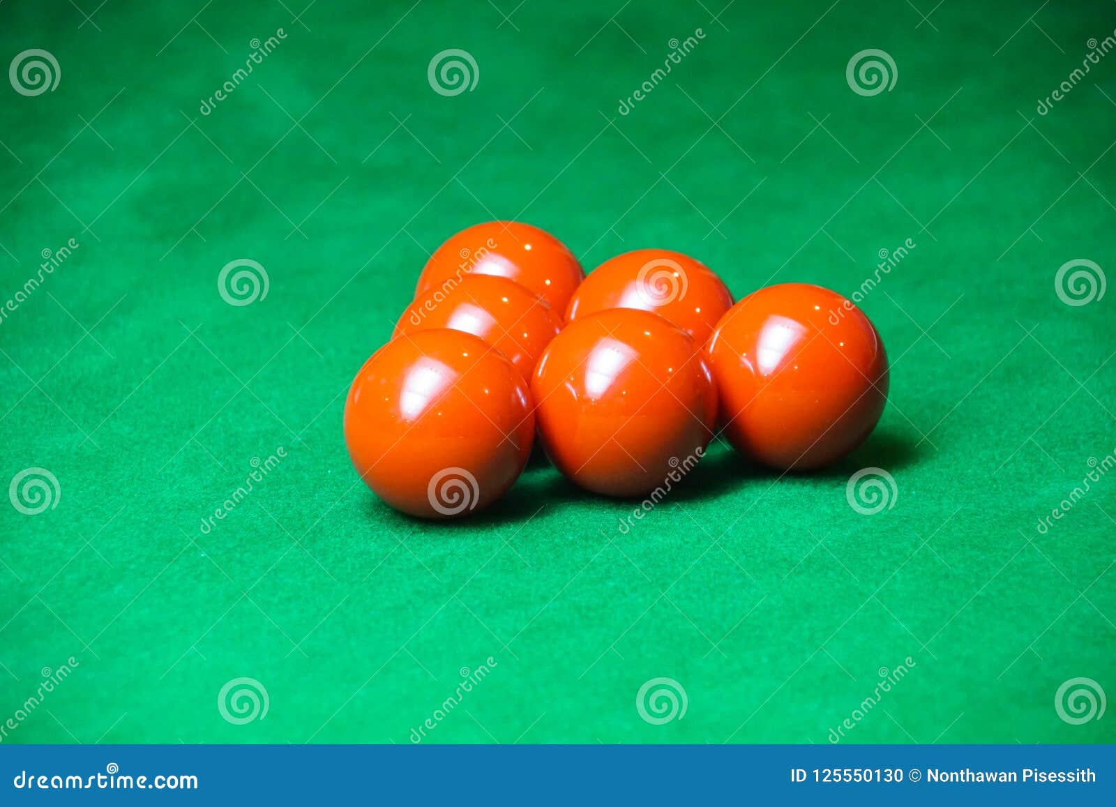 Red Snooker Ball on Snooker Table Stock Photo - Image of club, leisure ...