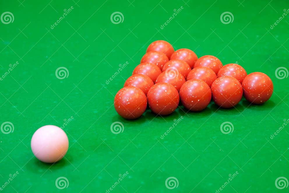 Red snooker balls stock image. Image of snooker, closeup - 20683633