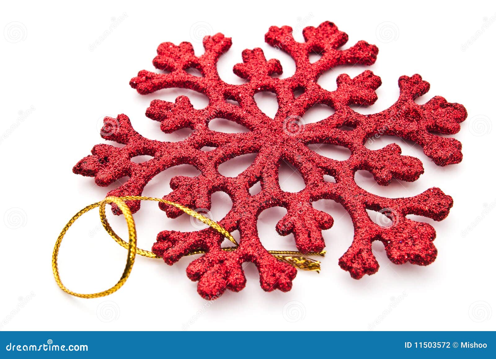 Red snowflake decoration stock photo. Image of tradition - 11503572