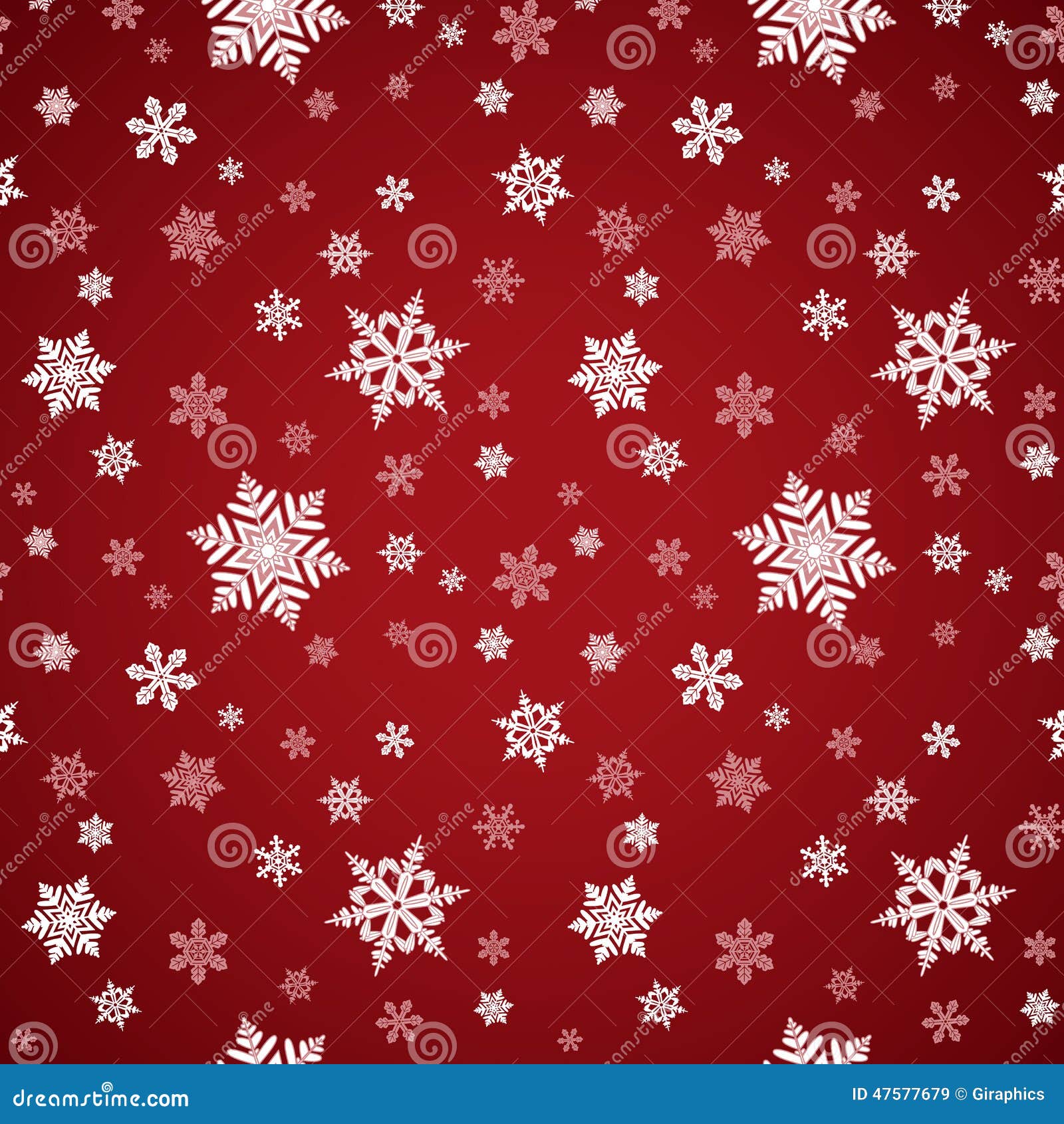 Red Snowflake Seamless Pattern Stock Vector - Illustration of cold ...