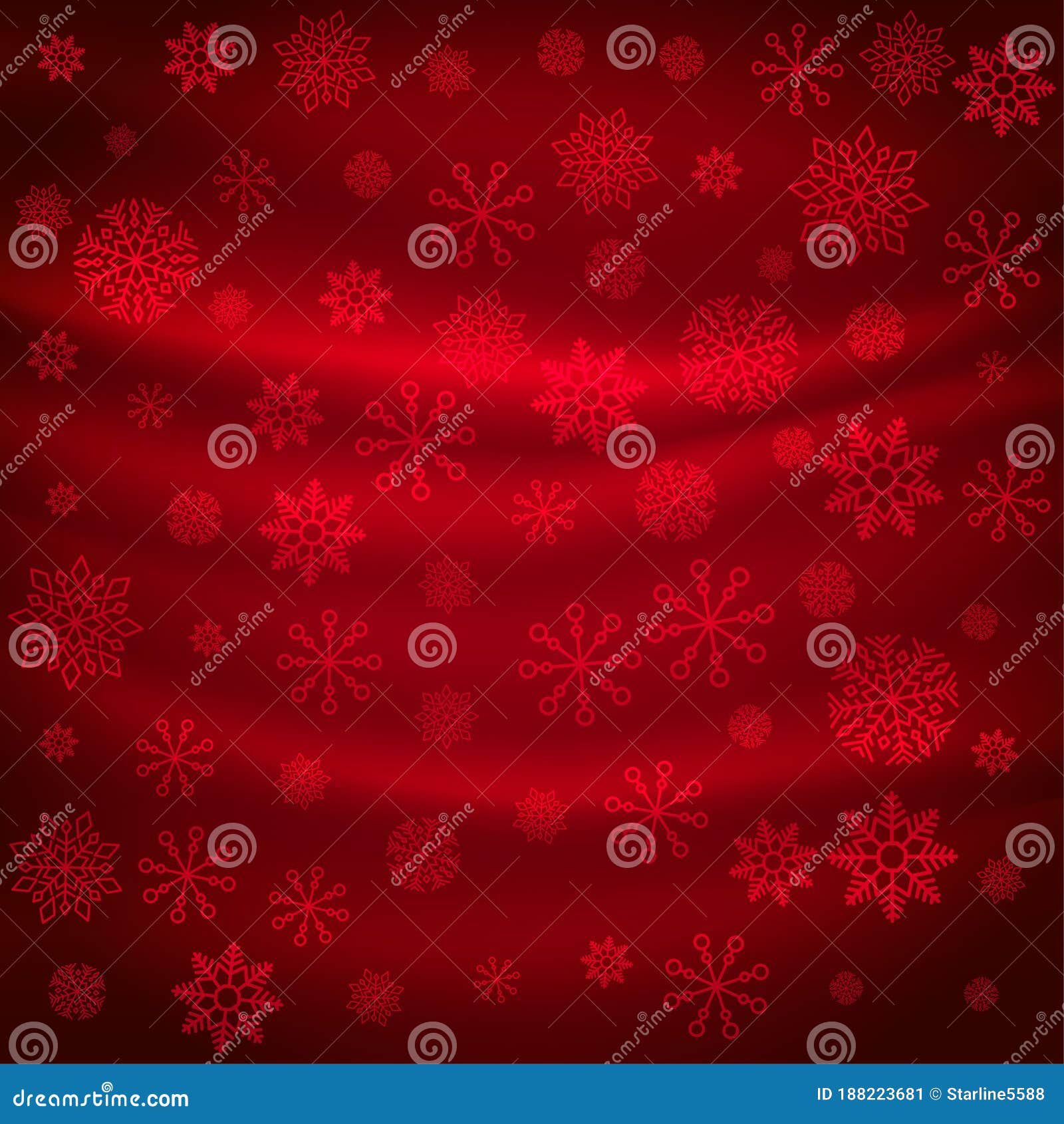 Red Snowflakes Pattern Background Design Stock Vector - Illustration of ...