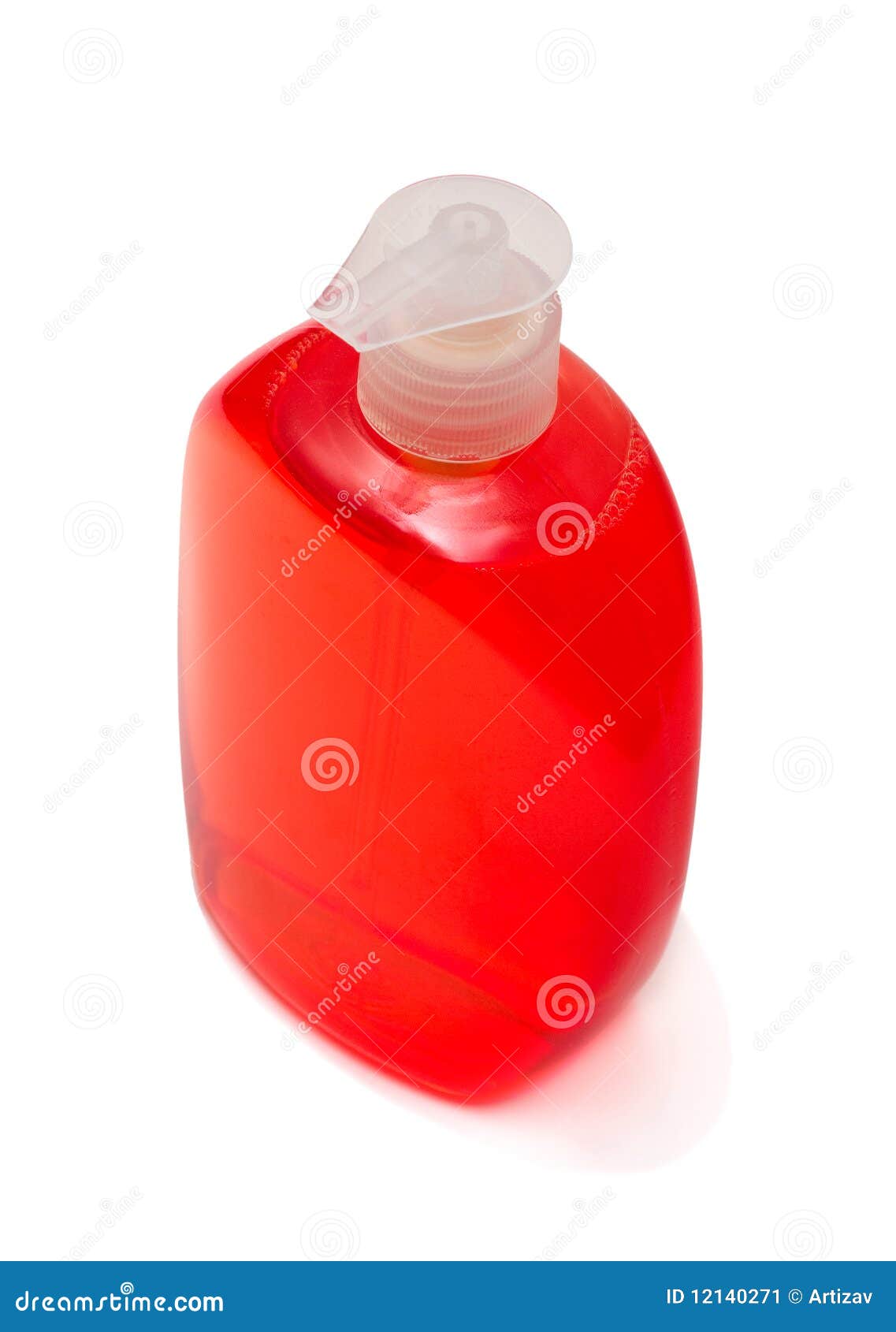 Red soap stock image. Image of cleaning, color, container - 12140271