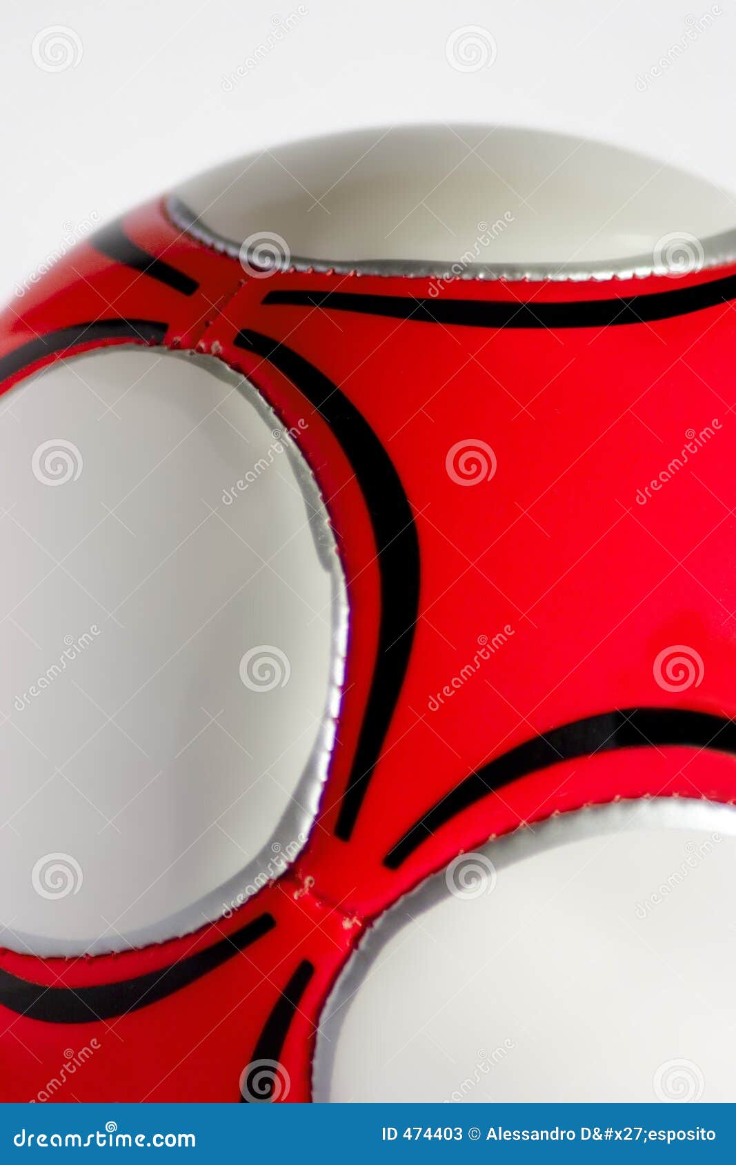 Red Soccer Ball stock image. Image of championship, face - 474403