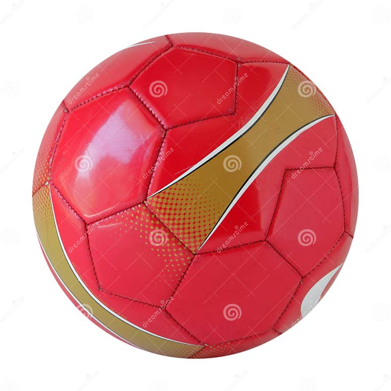 Red soccer ball stock image. Image of circle, round, element - 6384285