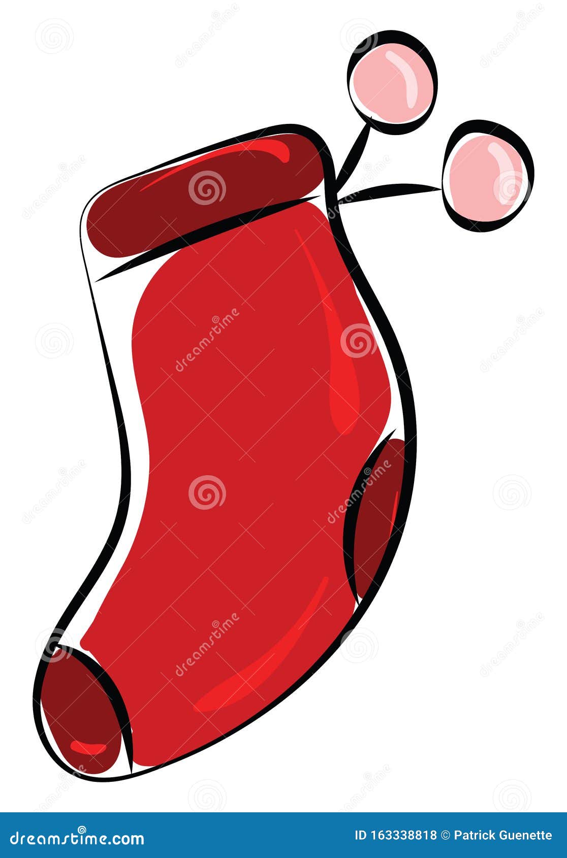 Red Sock, Illustration, Vector Stock Illustration - Illustration of ...