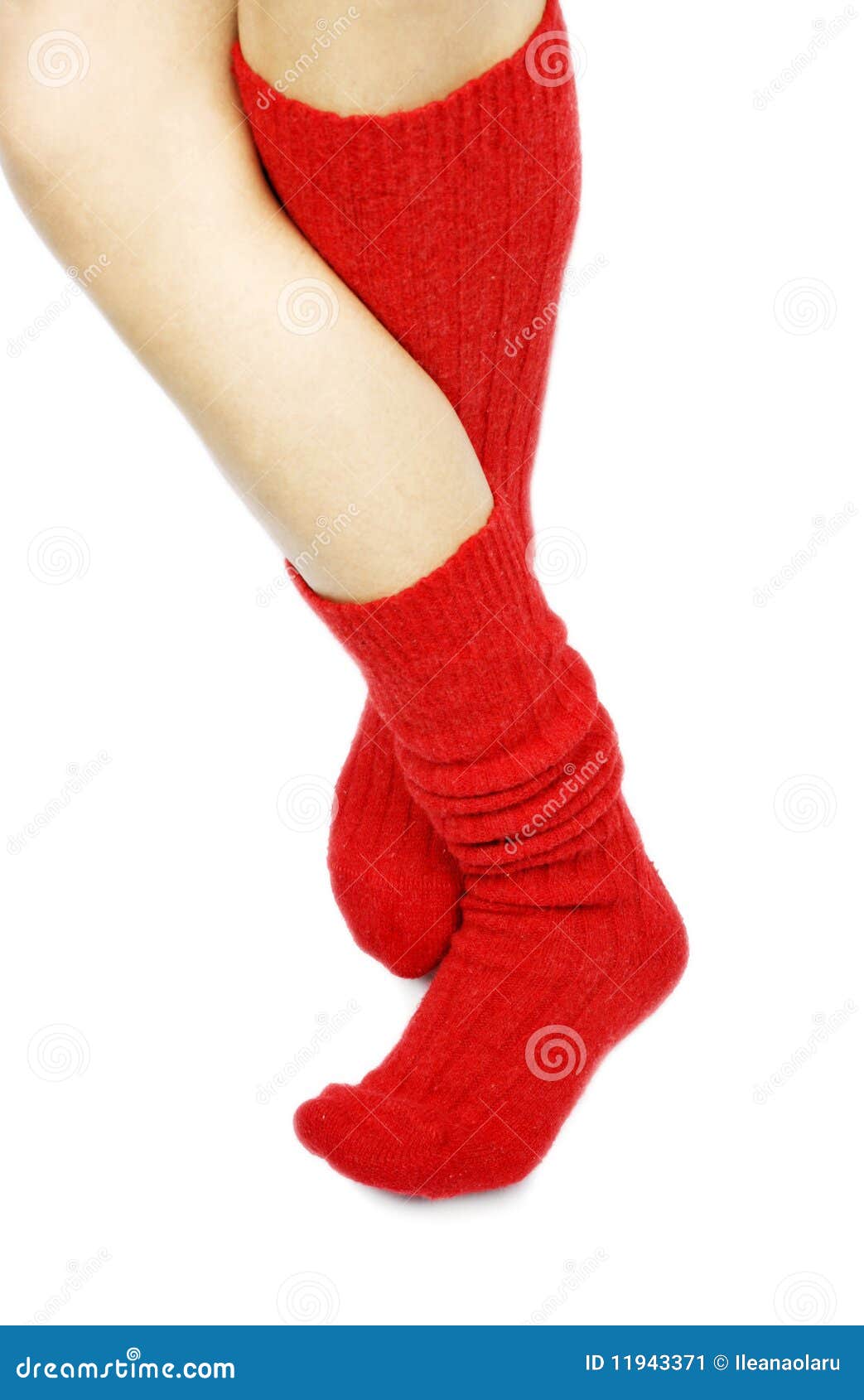 Red socks stock image. Image of cross, schoolgirl, knitting - 11943371