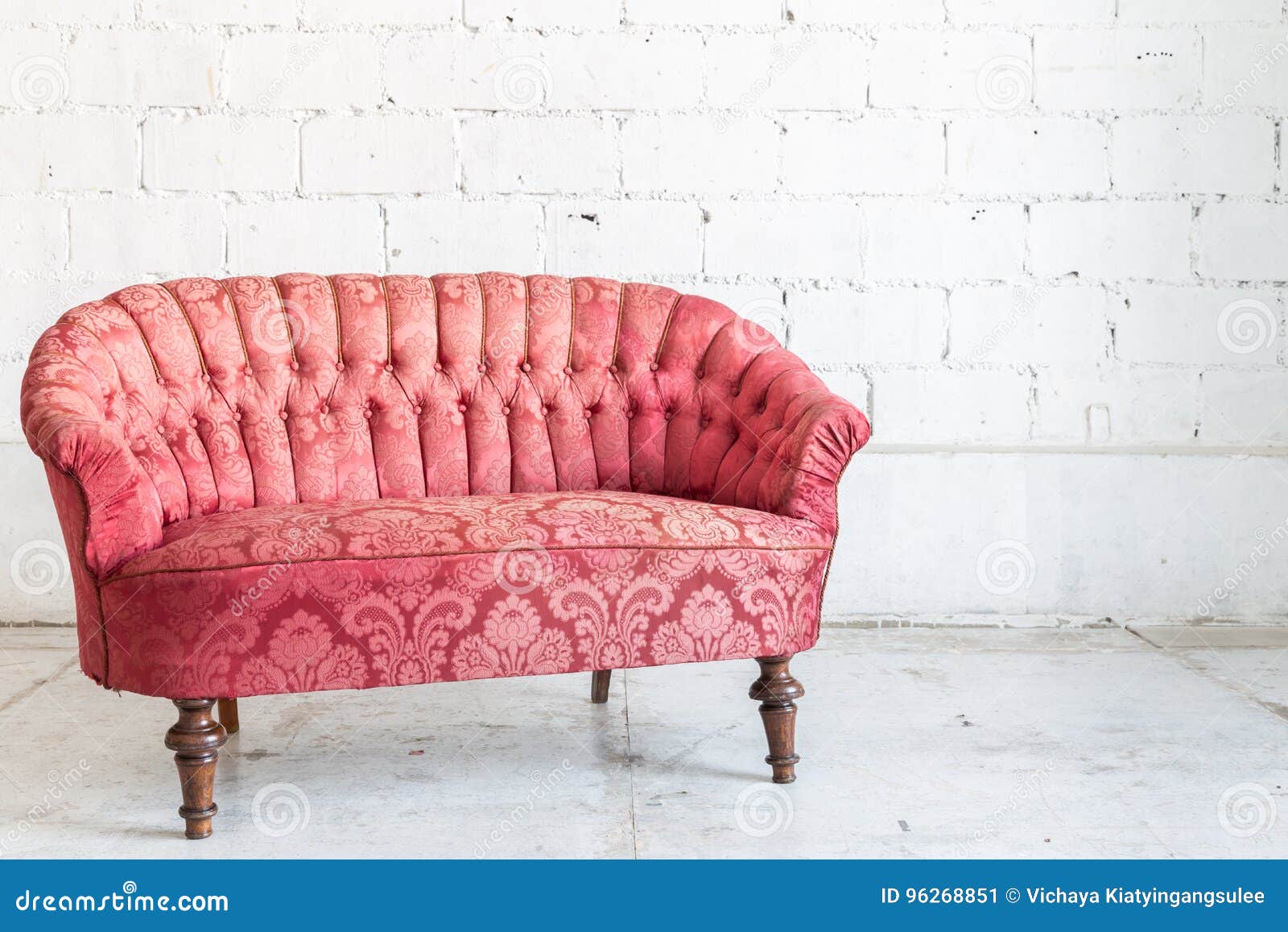 Red sofa couch stock image. Image of antique, decoration - 96268851