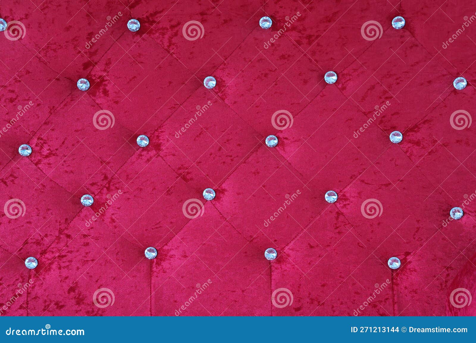 The Red Sofa Decorated with the Diamonds Beautiful and Luxury Stock ...