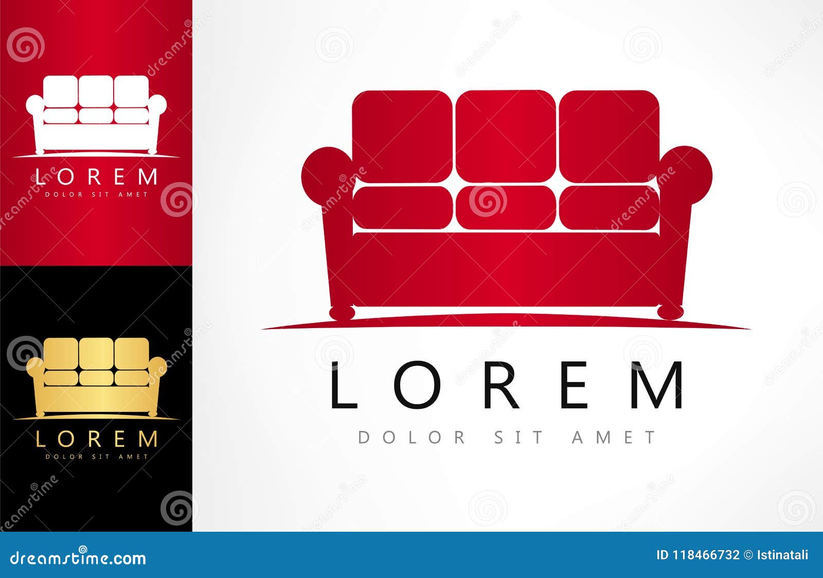 Sofa logo vector stock vector. Illustration of shape - 118466732