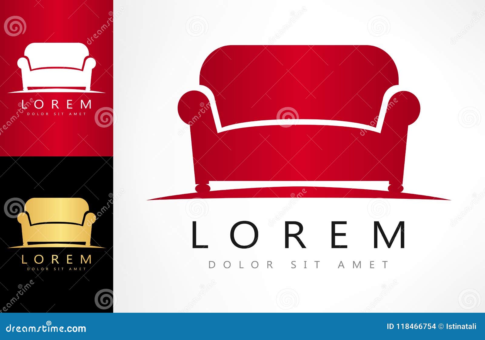 Sofa logo vector stock vector. Illustration of business - 118466754